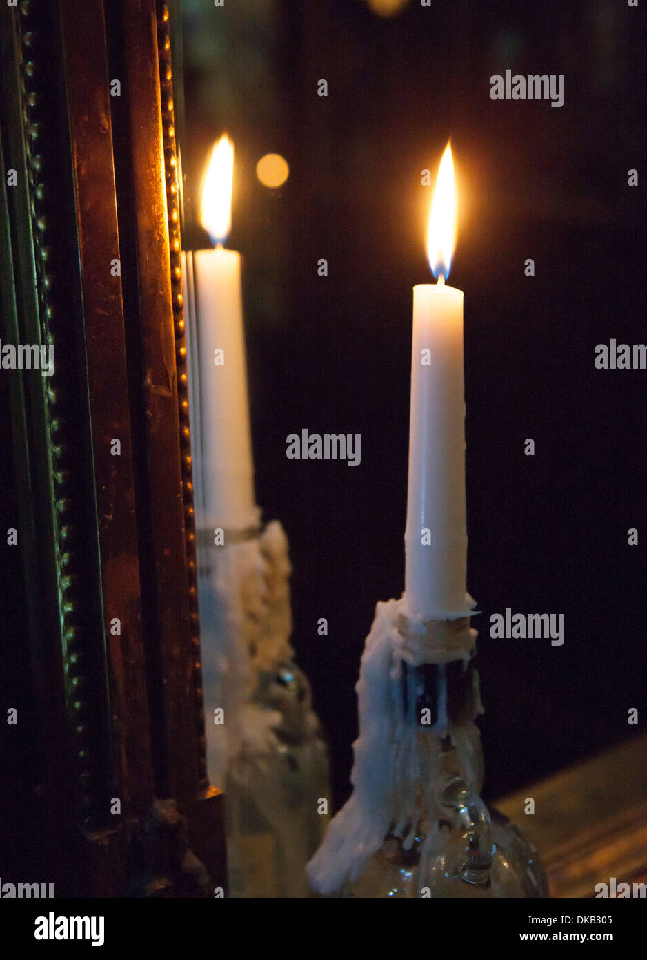 Reflection candles hi-res stock photography and images - Alamy