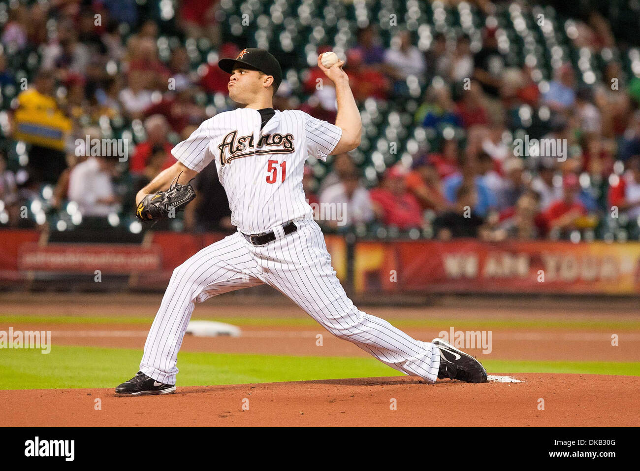 Sept. 26, 2011 - Houston, Texas, U.S - Houston Astros starting pitcher ...