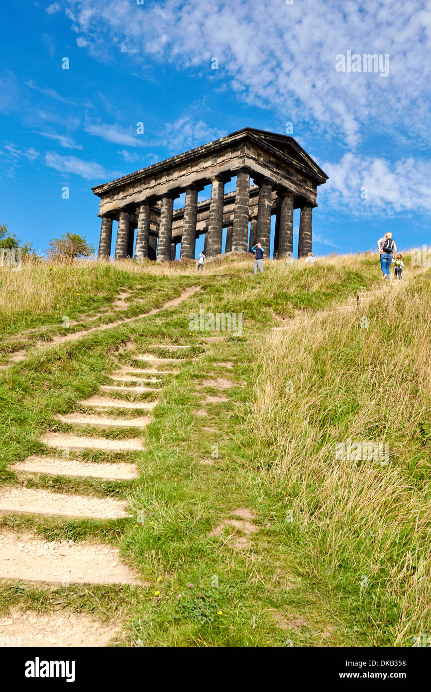 General view of Penshaw Hill Monument near Sunderland, s folly built in ...