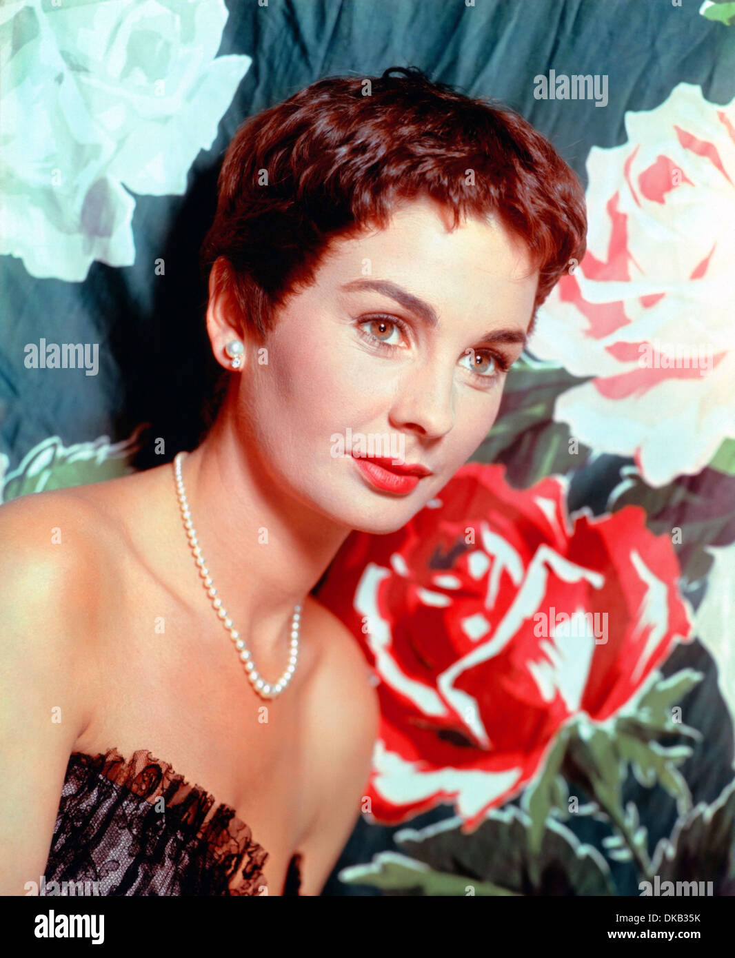 JEAN SIMMONS (1929-2010) English film actress about 1956 Stock Photo ...