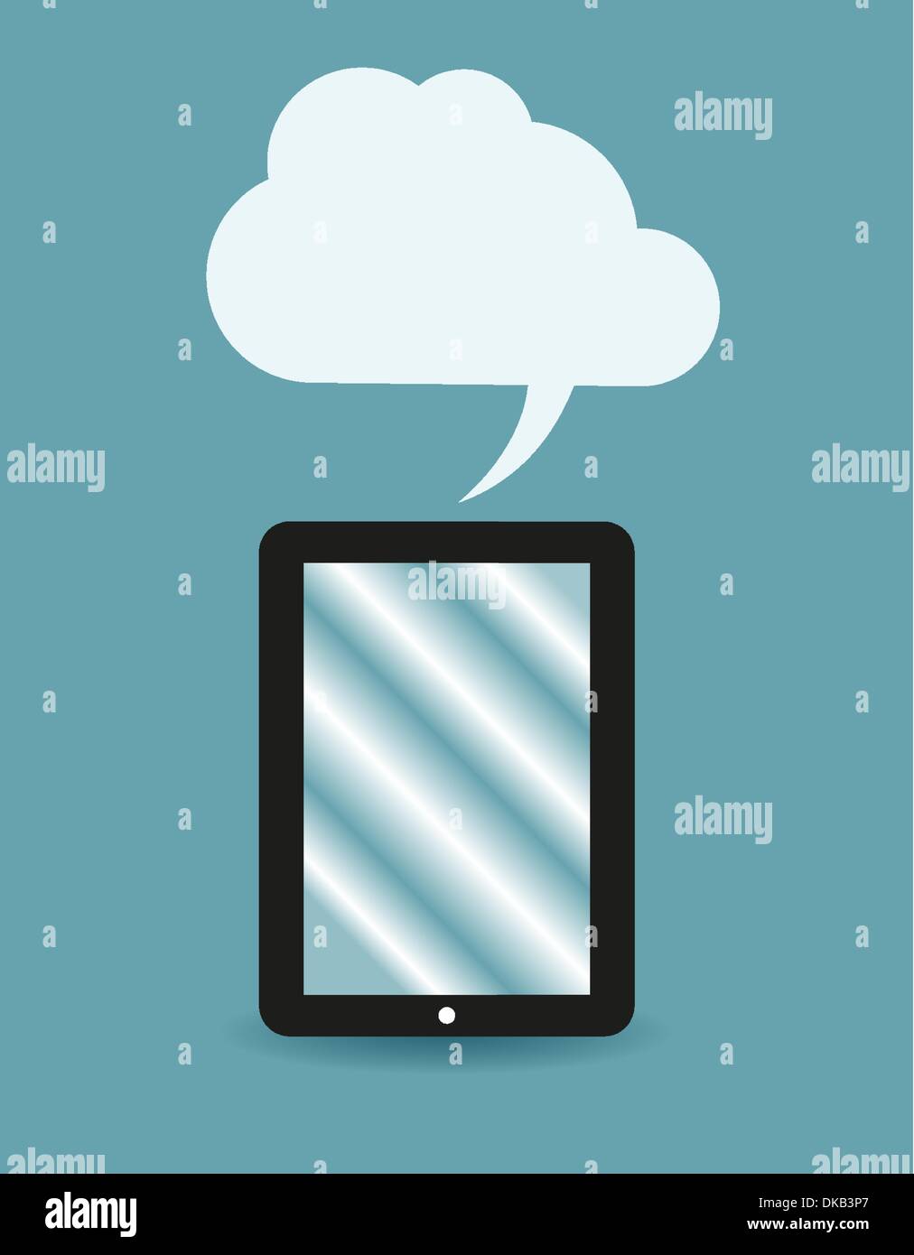 Flat advertising tablet display Stock Vector Images - Alamy