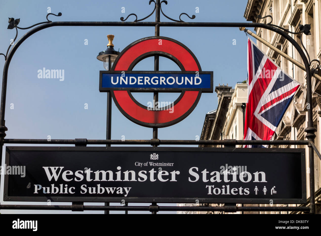 Entrance of Westminster Underground Station, London, UK Stock Photo - Alamy