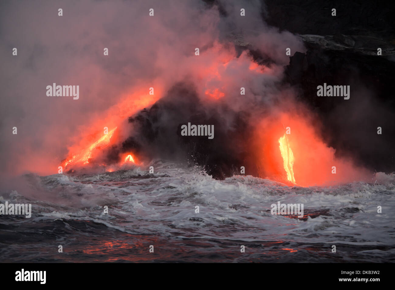 Hot Lava Stream Flowing Ocean High Resolution Stock Photography and ...
