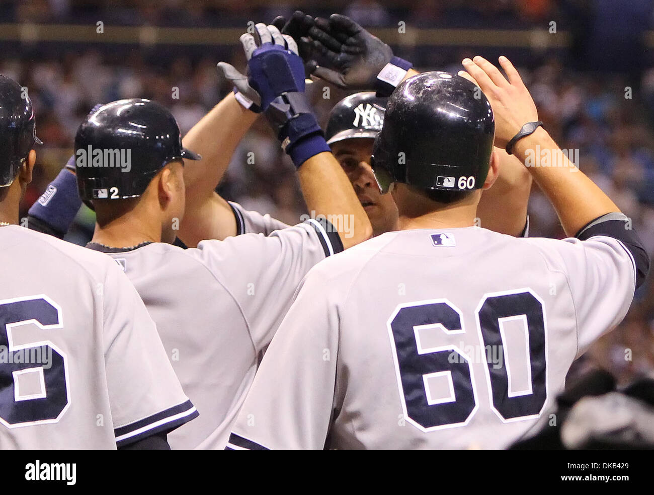Sept. 28, 2011 - St.Petersburg, Florida, U.S - New York Yankees first ...