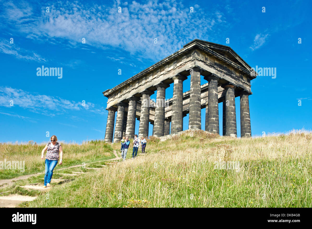 General view of Penshaw Hill Monument near Sunderland, s folly built in ...