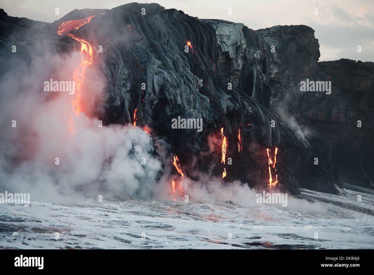 Hot Lava Stream Flowing Ocean High Resolution Stock Photography and ...