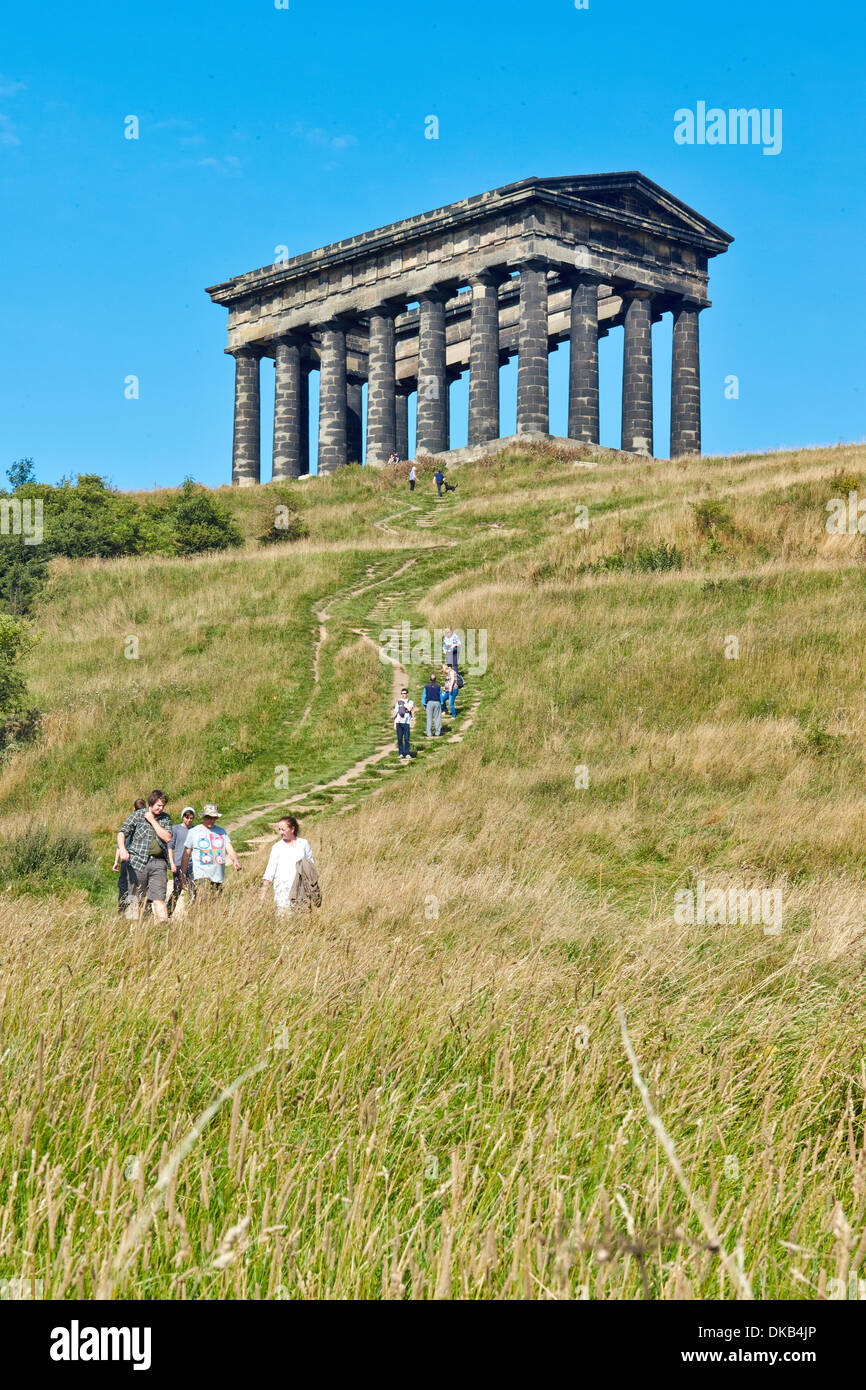 General view of Penshaw Hill Monument near Sunderland, s folly built in ...