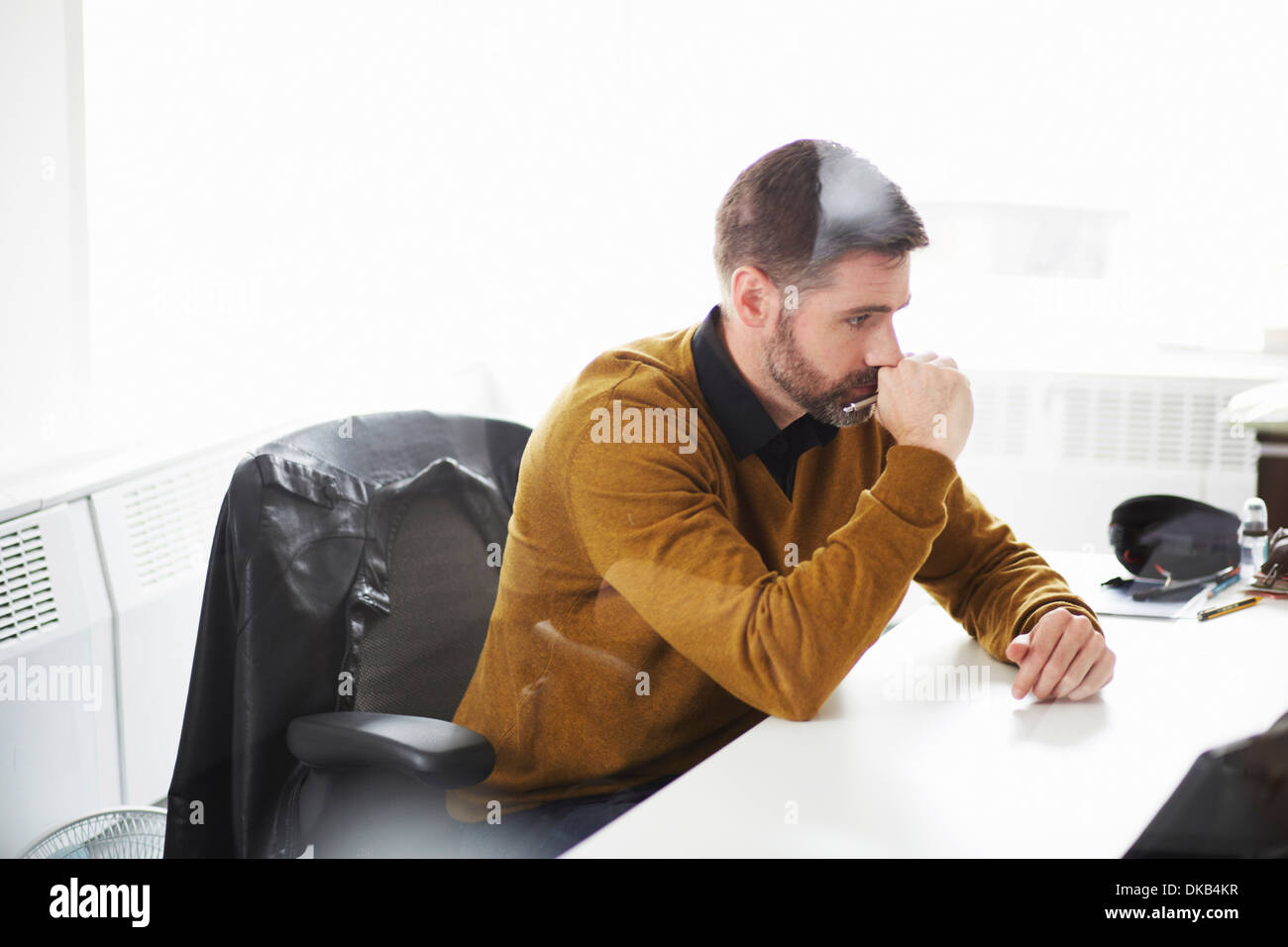 Reflective desk hi-res stock photography and images - Alamy