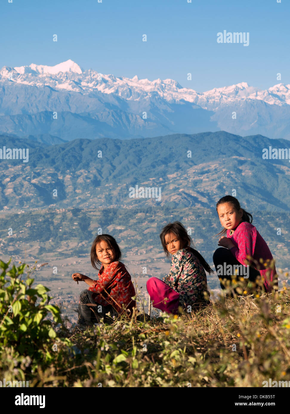 Nepal children hi-res stock photography and images - Alamy