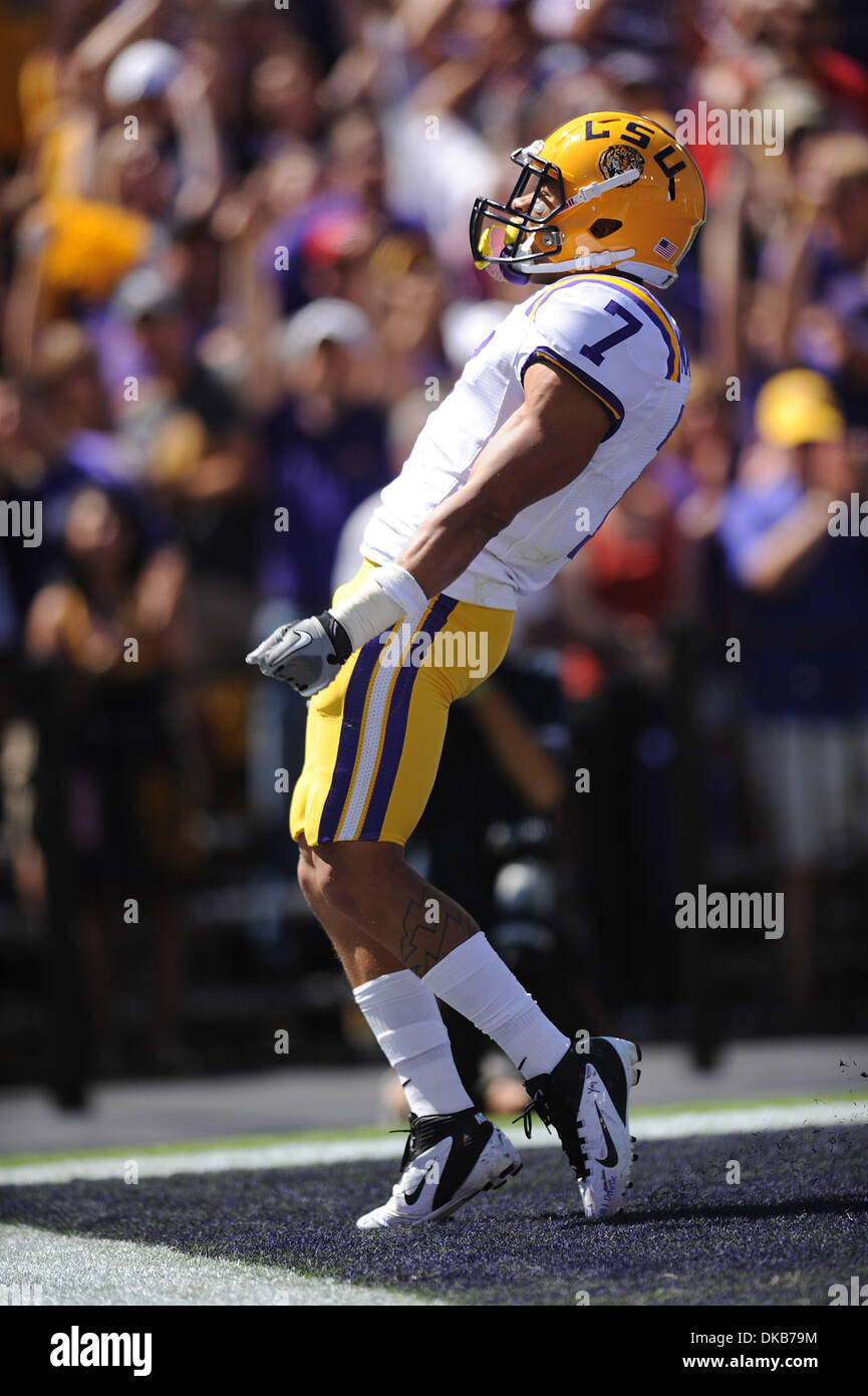 Lsu tigers tyrann mathieu celebrates hi-res stock photography and ...