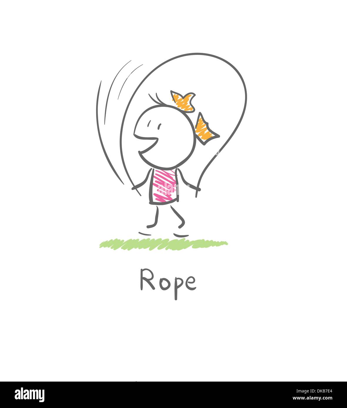 Stick Figures Jumping Rope