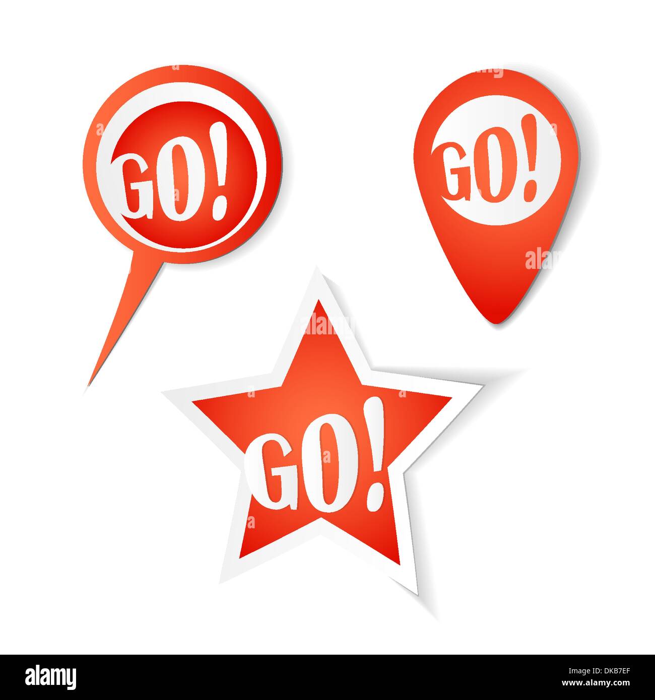 Go! Bubbles. Stickers set Stock Vector Image & Art - Alamy