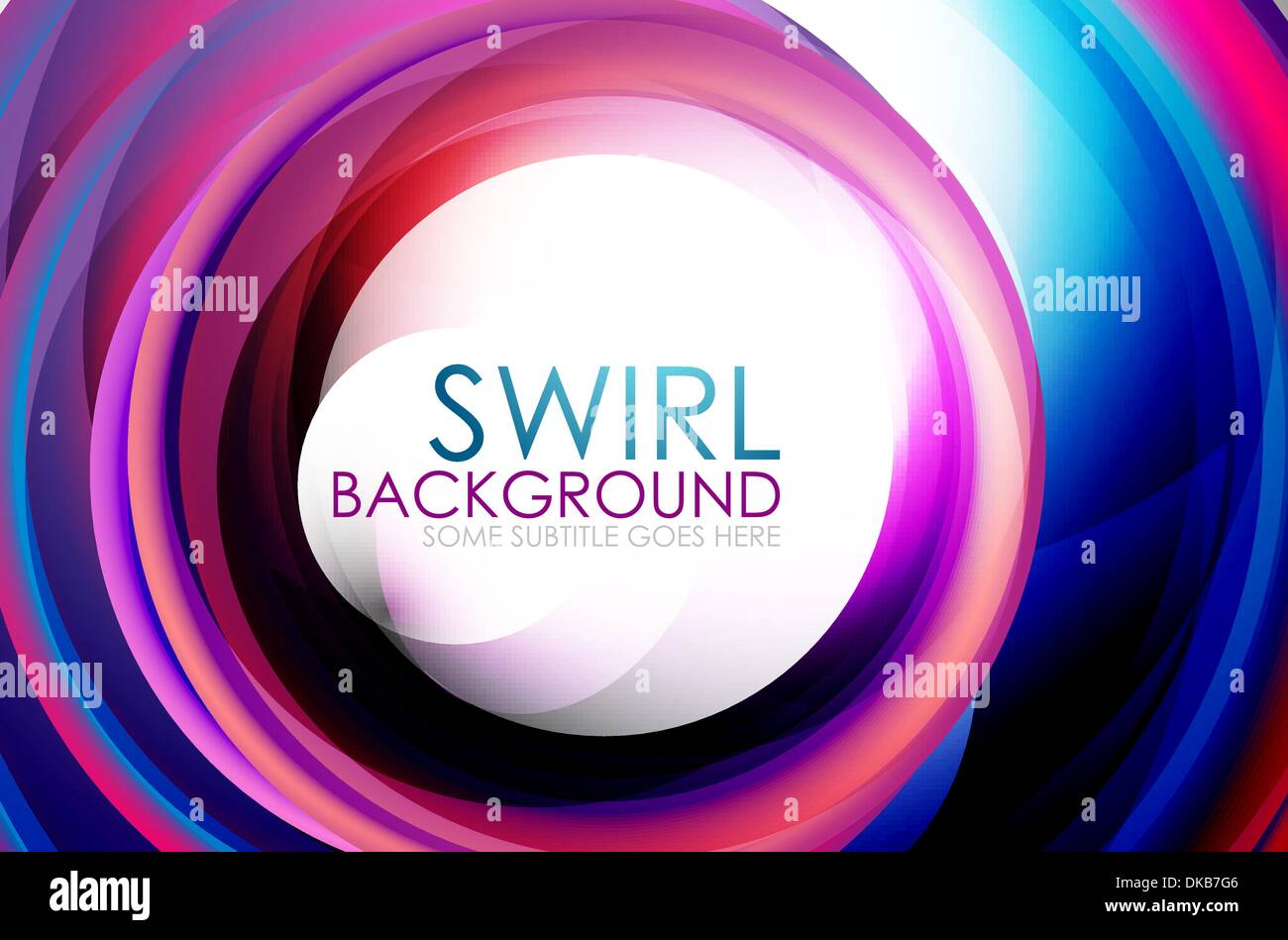 Hi-tech swirl abstract swirl shaped colorful background Stock Vector ...