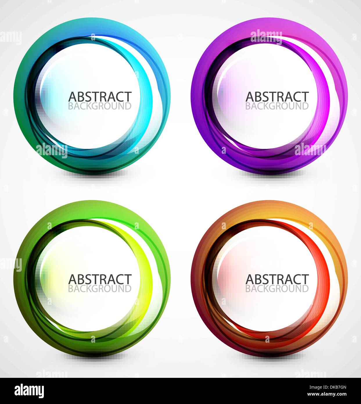 Abstract colorful vector shapes with sample text Stock Vector Image ...