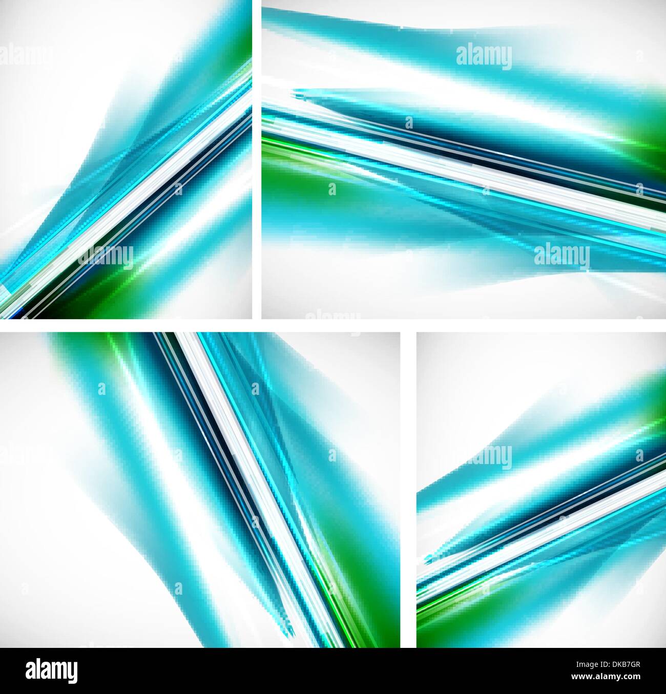 Vector collection of blue abstract backgrounds. Straight lines pattern ...