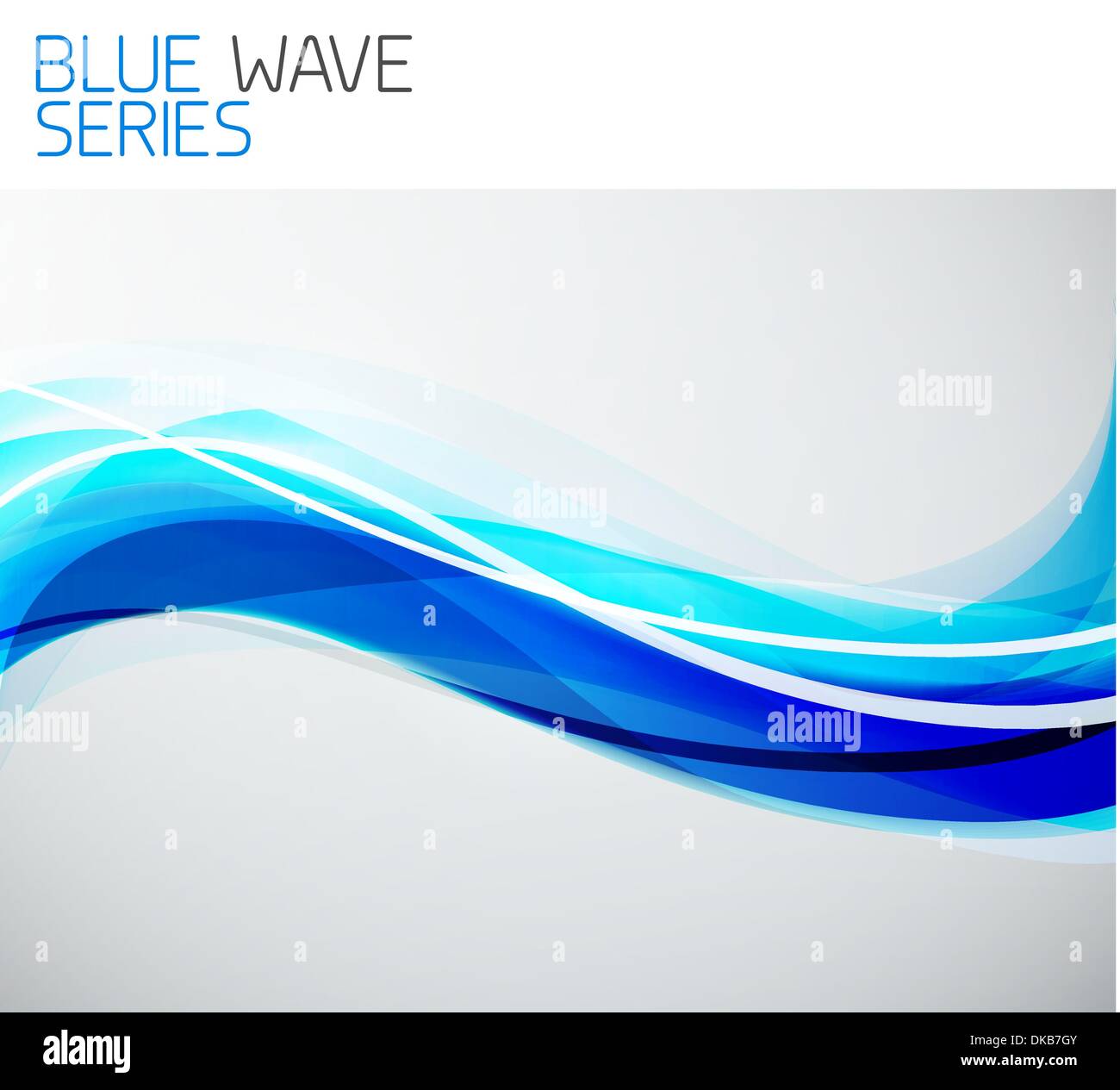 Blue abstract clean wave background Stock Vector Image & Art - Alamy