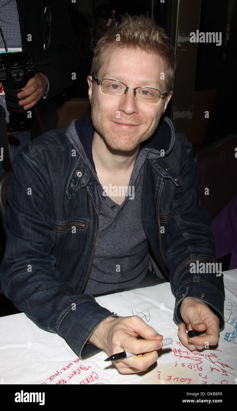 Anthony Rapp attending 26th Broadway Cares Flea Market held in Times ...