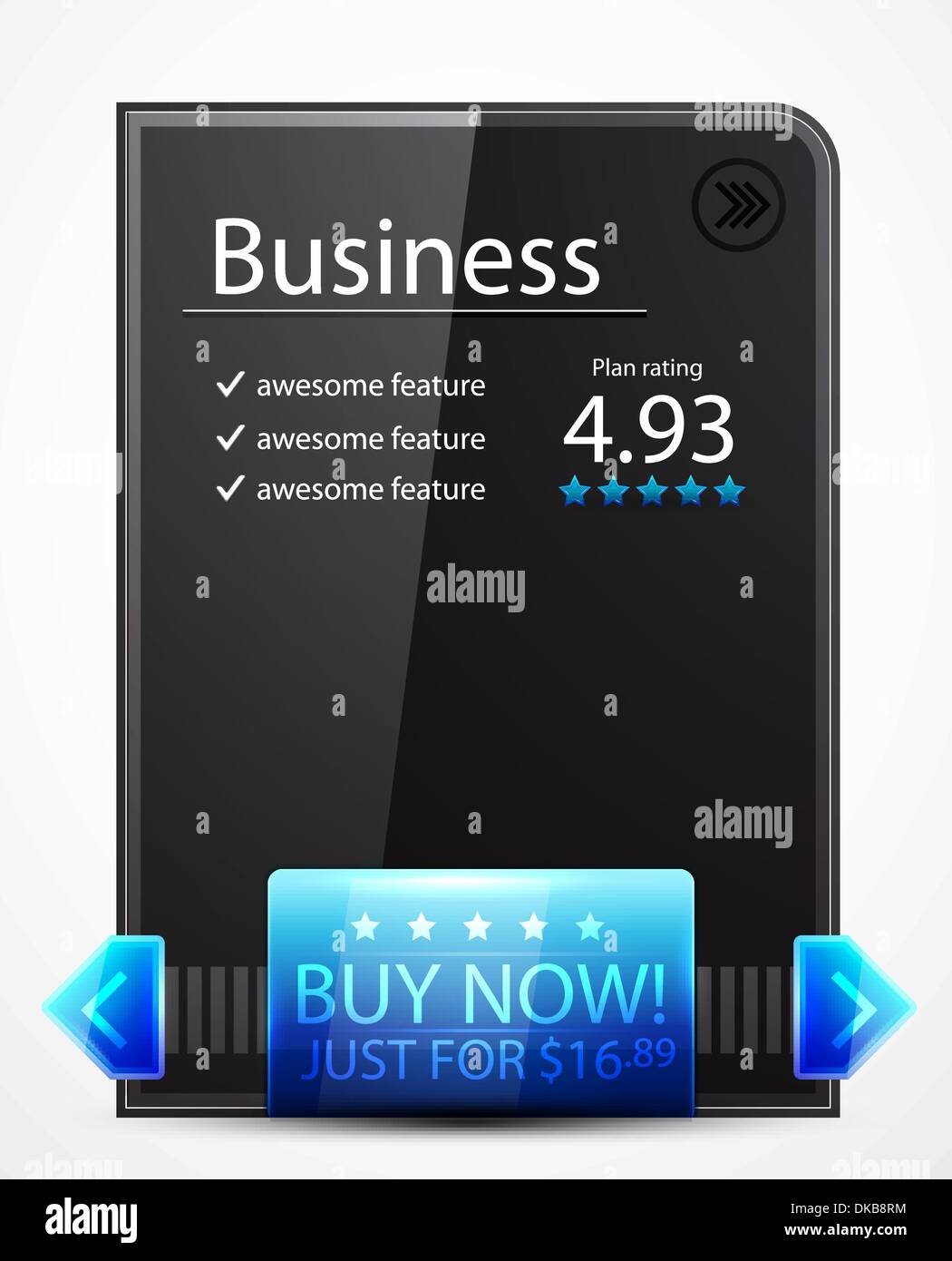 Abstract glossy web box with buttons Stock Vector Image & Art - Alamy