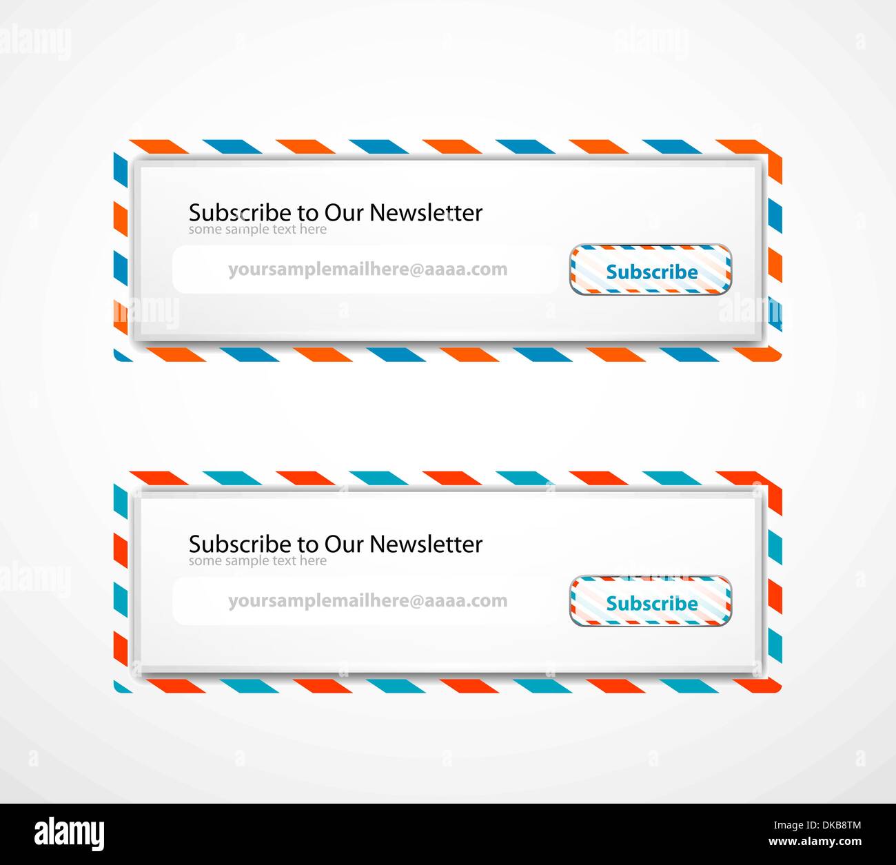 Vector set of color subscribe web boxes Stock Vector Image & Art - Alamy