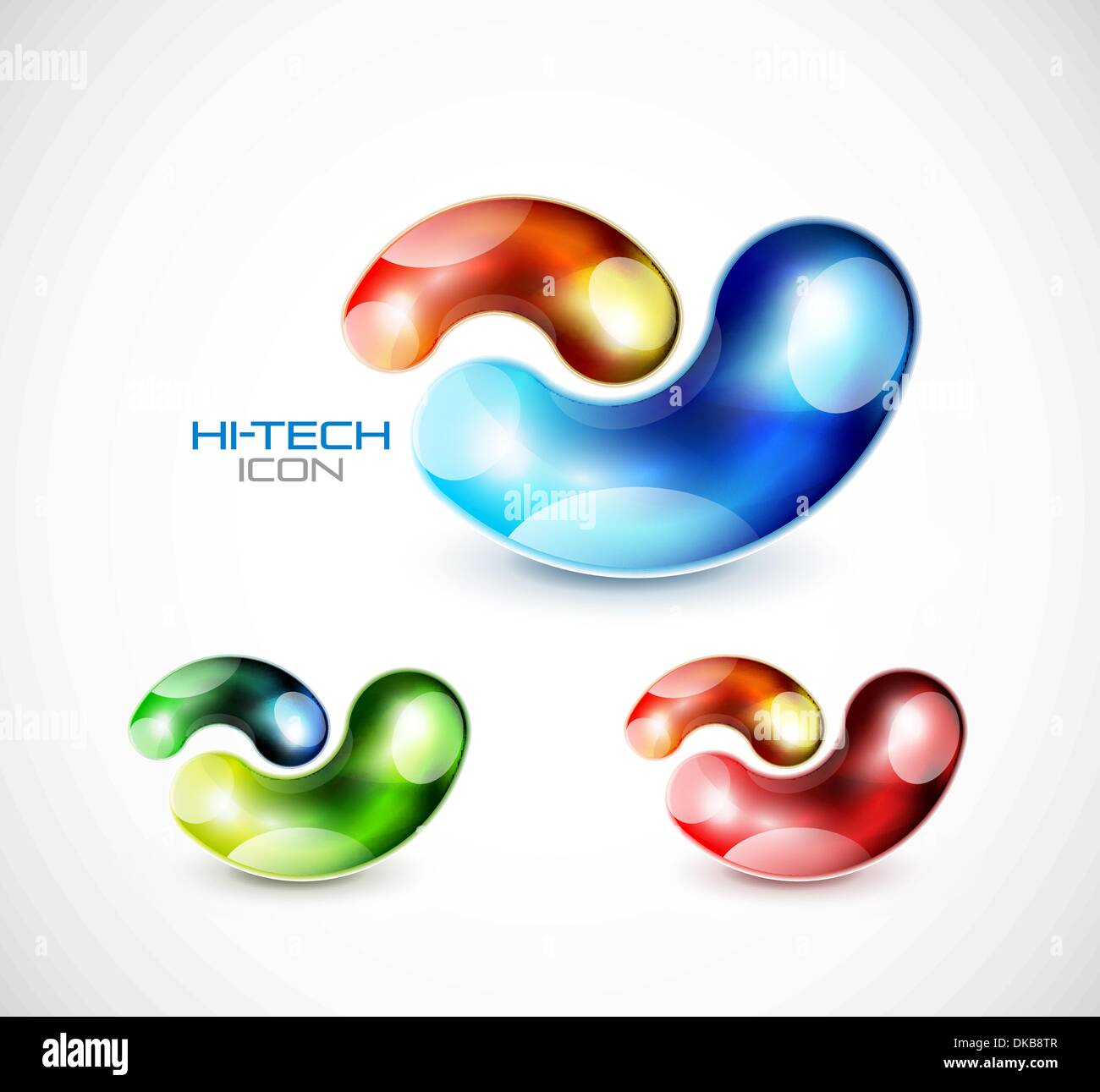 Vector abstract set of glass shapes Stock Vector Image & Art - Alamy