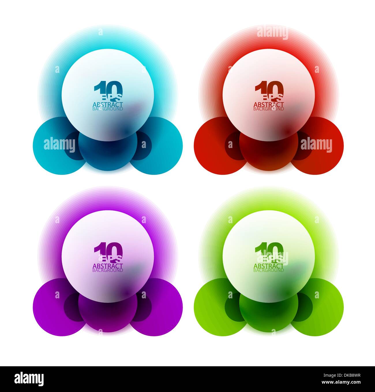 Vector abstract icons with sample text Stock Vector Image & Art - Alamy