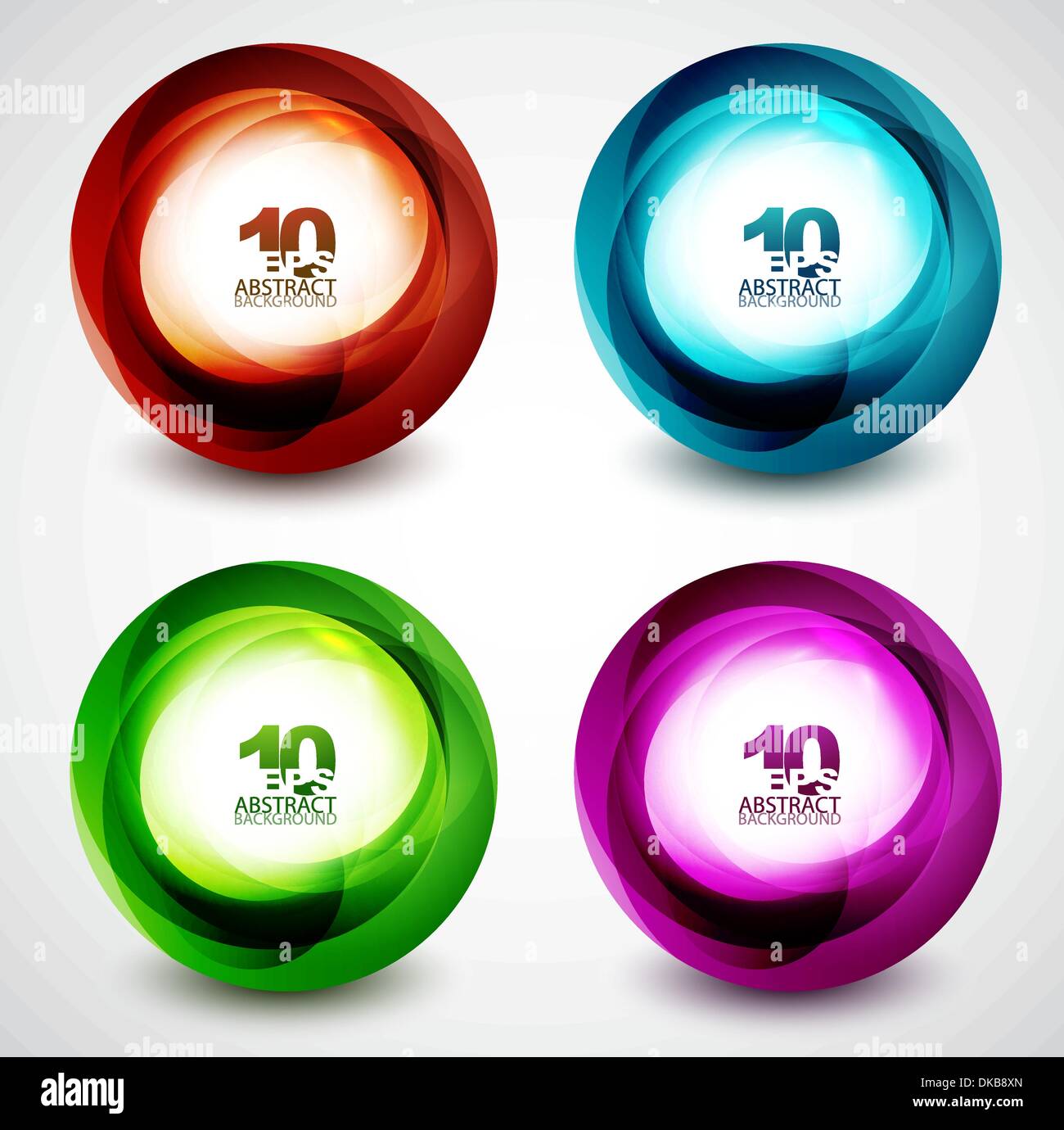 Vector swirl icons with sample text Stock Vector Image & Art - Alamy