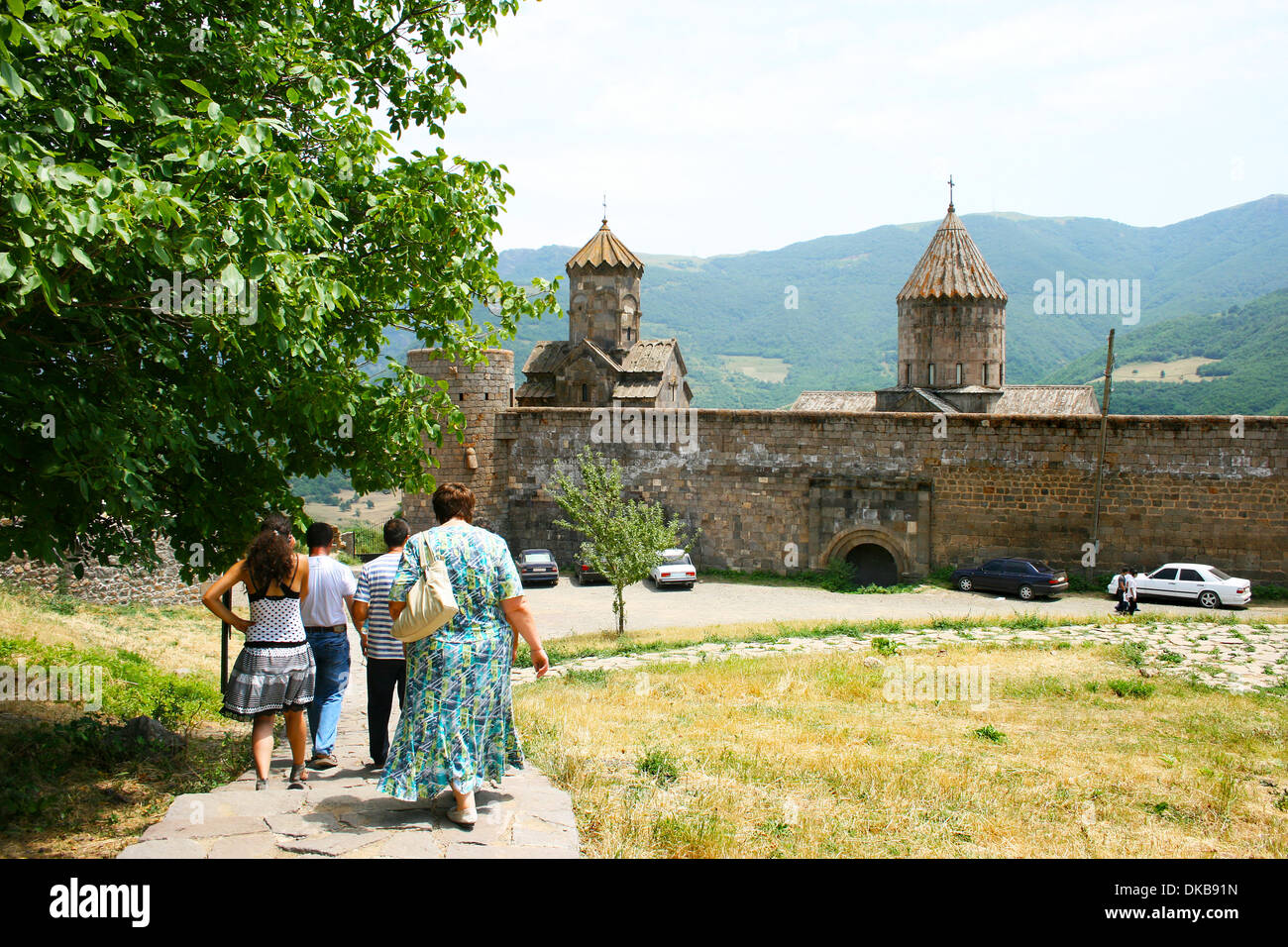 Tatev monastery in Armenia, the 9th century architecture Stock Photo ...