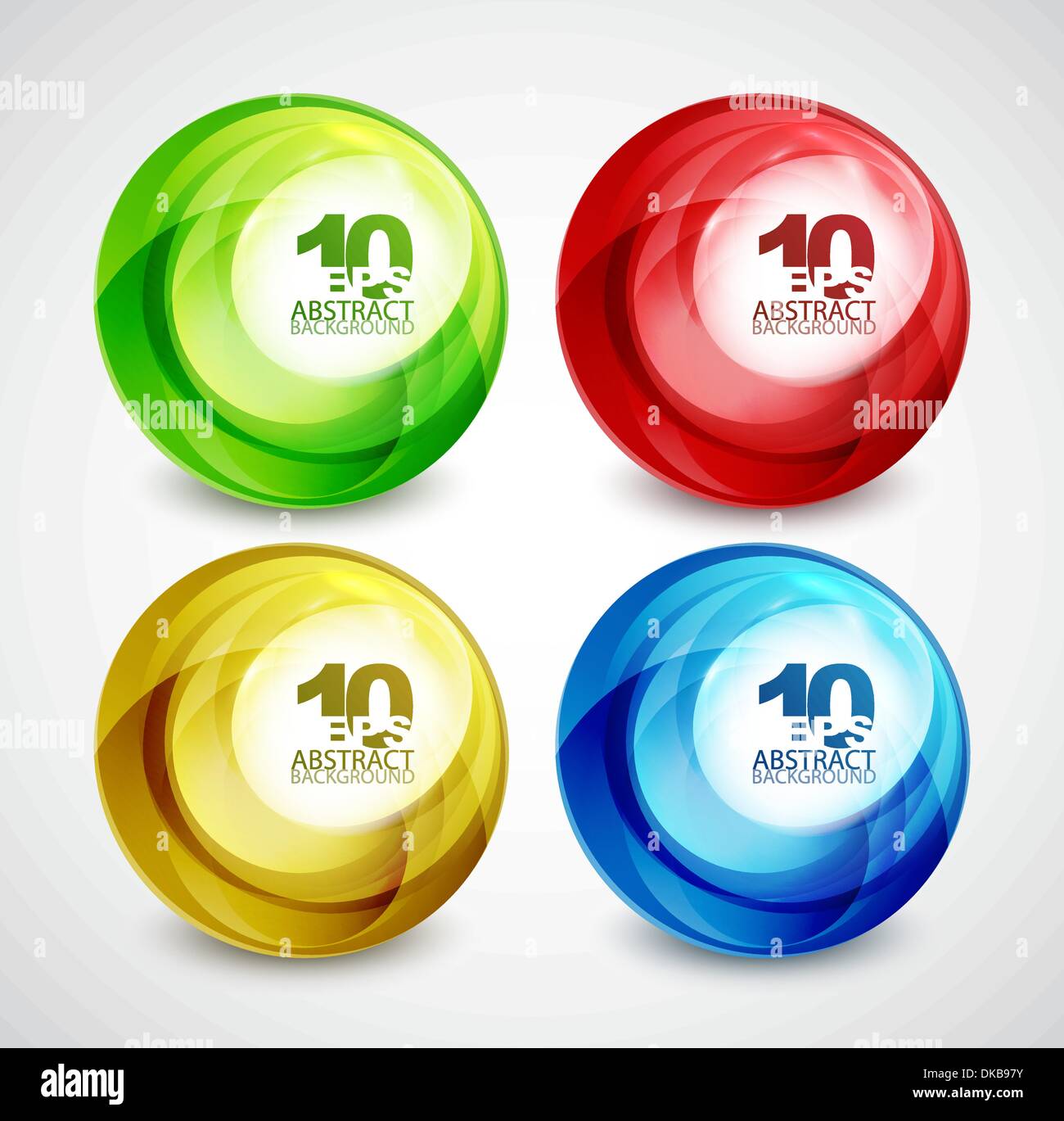 Vector swirl icons with sample text Stock Vector Image & Art - Alamy