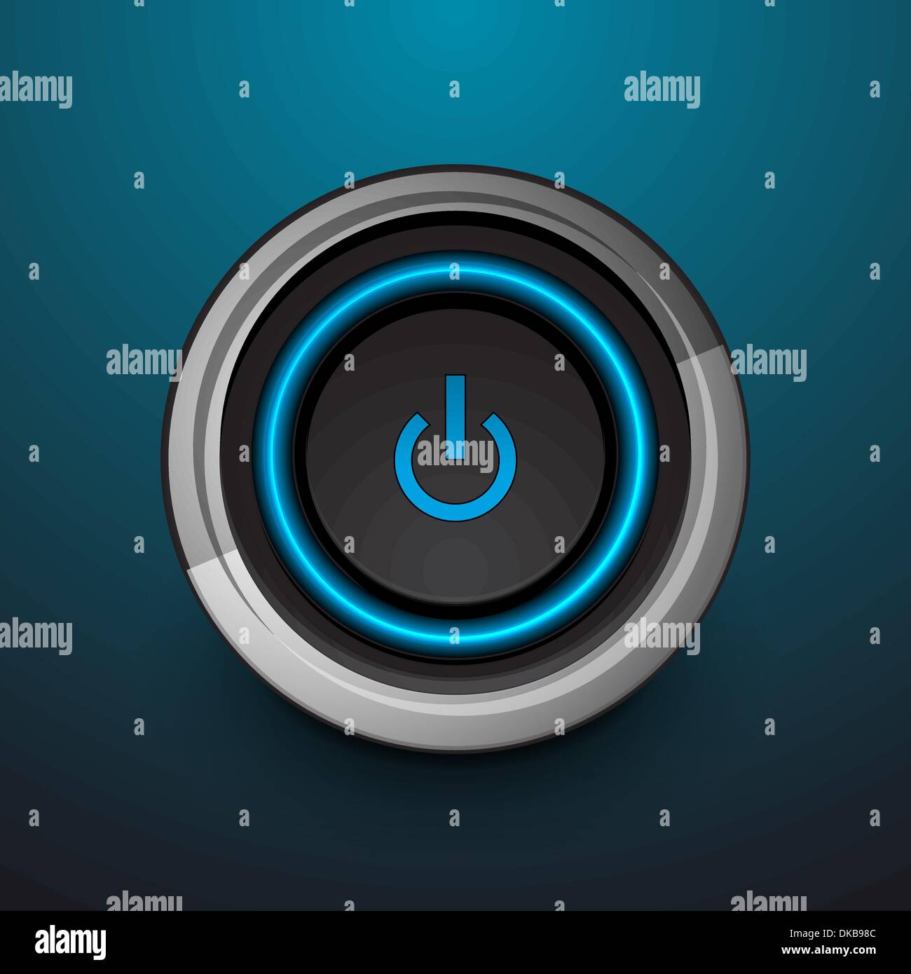 Vector abstract hi-tech button design Stock Vector Image & Art - Alamy
