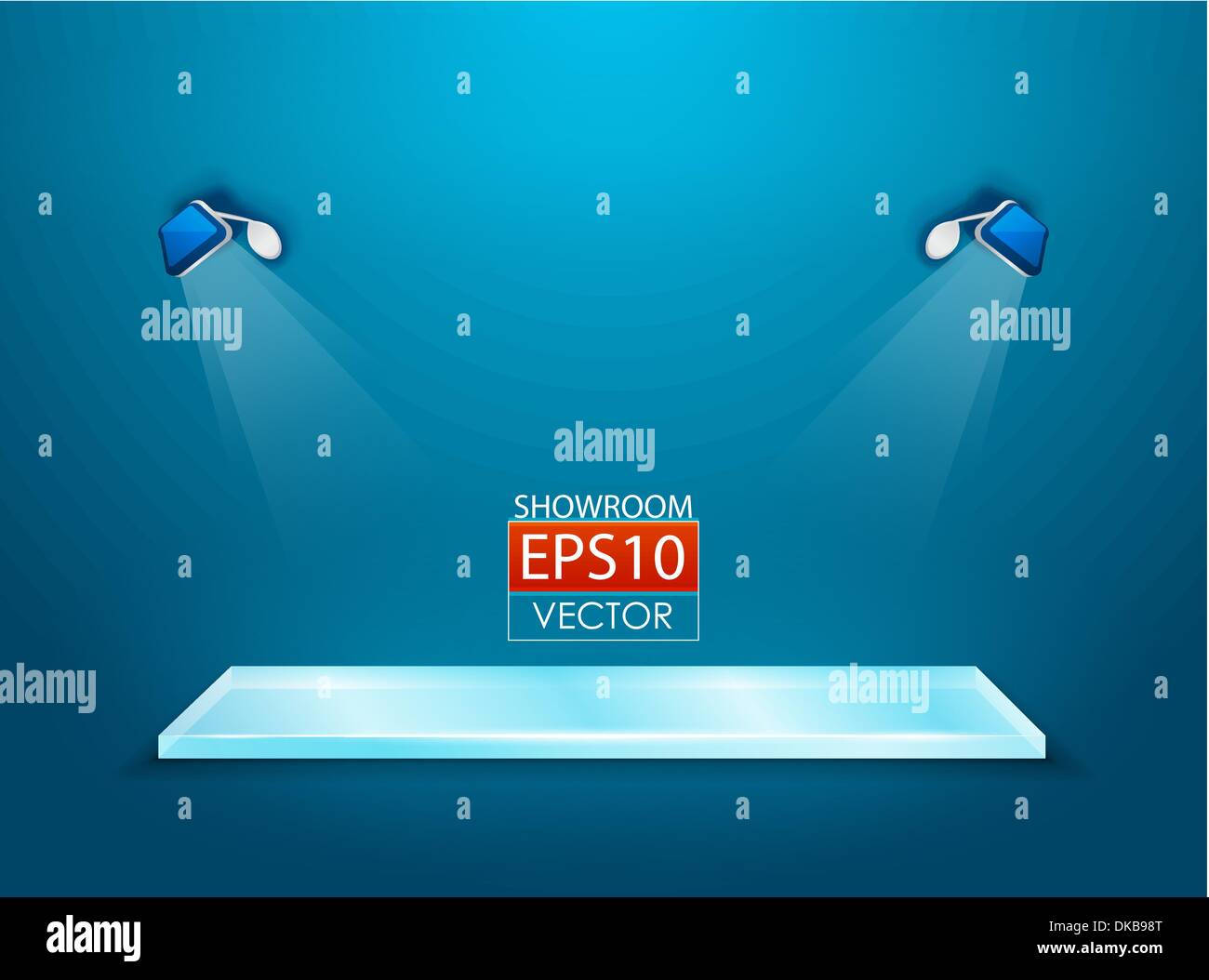 Vector showroom with glass shelf for your product Stock Vector Image ...