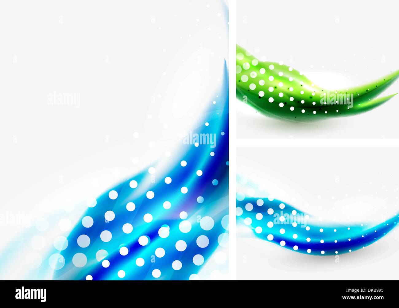 Vector glossy colorful waves. Isolated Stock Vector Image & Art - Alamy