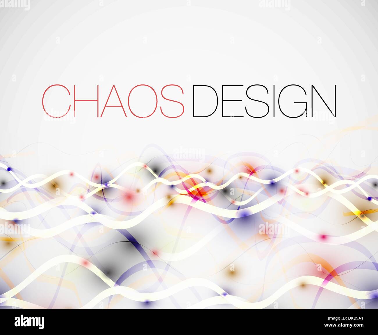 Vector illustration with abstract chaos composition Stock Vector Image ...