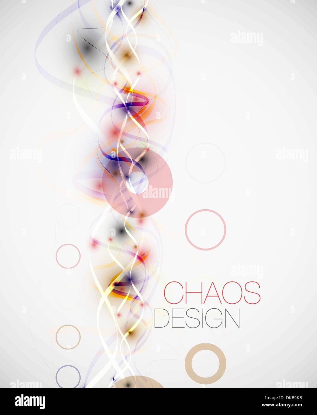 Vector illustration with abstract chaos composition Stock Vector Image ...