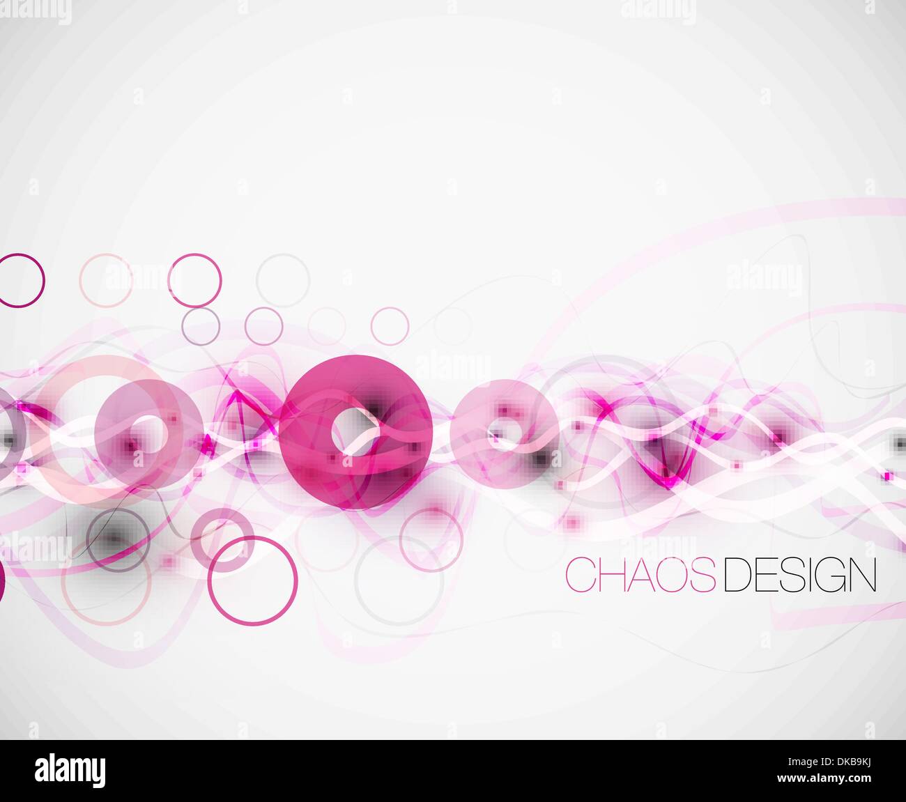 Vector illustration with abstract chaos composition Stock Vector Image ...