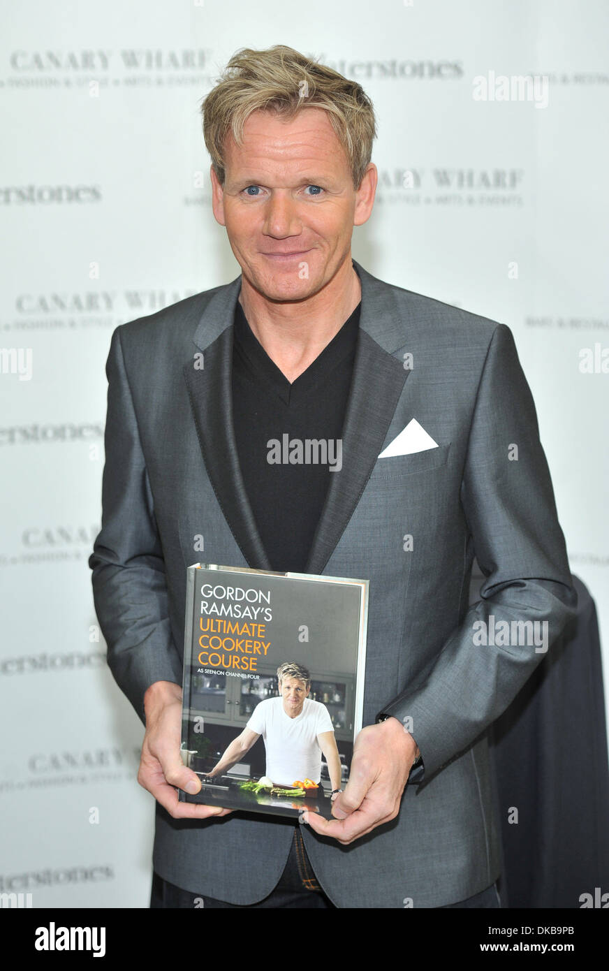 Gordon Ramsay signs his book 'Gordon Ramsay's Ultimate Cookery Course ...