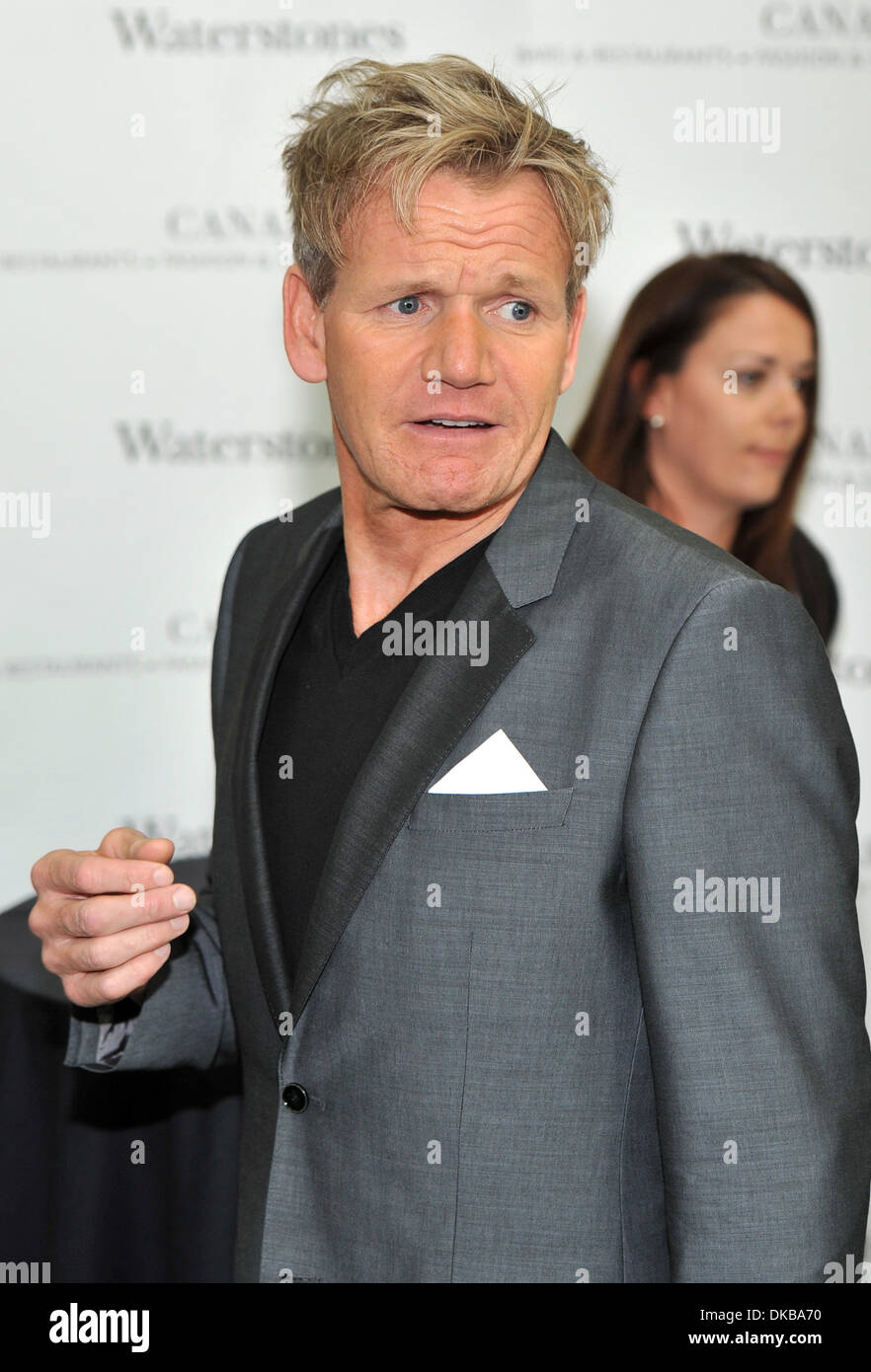 Gordon Ramsay signs his book 'Gordon Ramsay's Ultimate Cookery Course ...