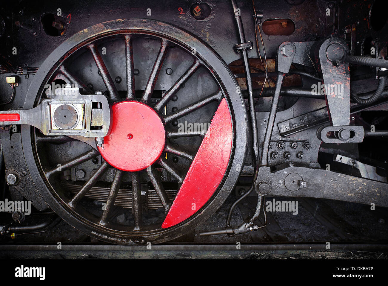 Steam locomotive wheel mechanism hi-res stock photography and images ...