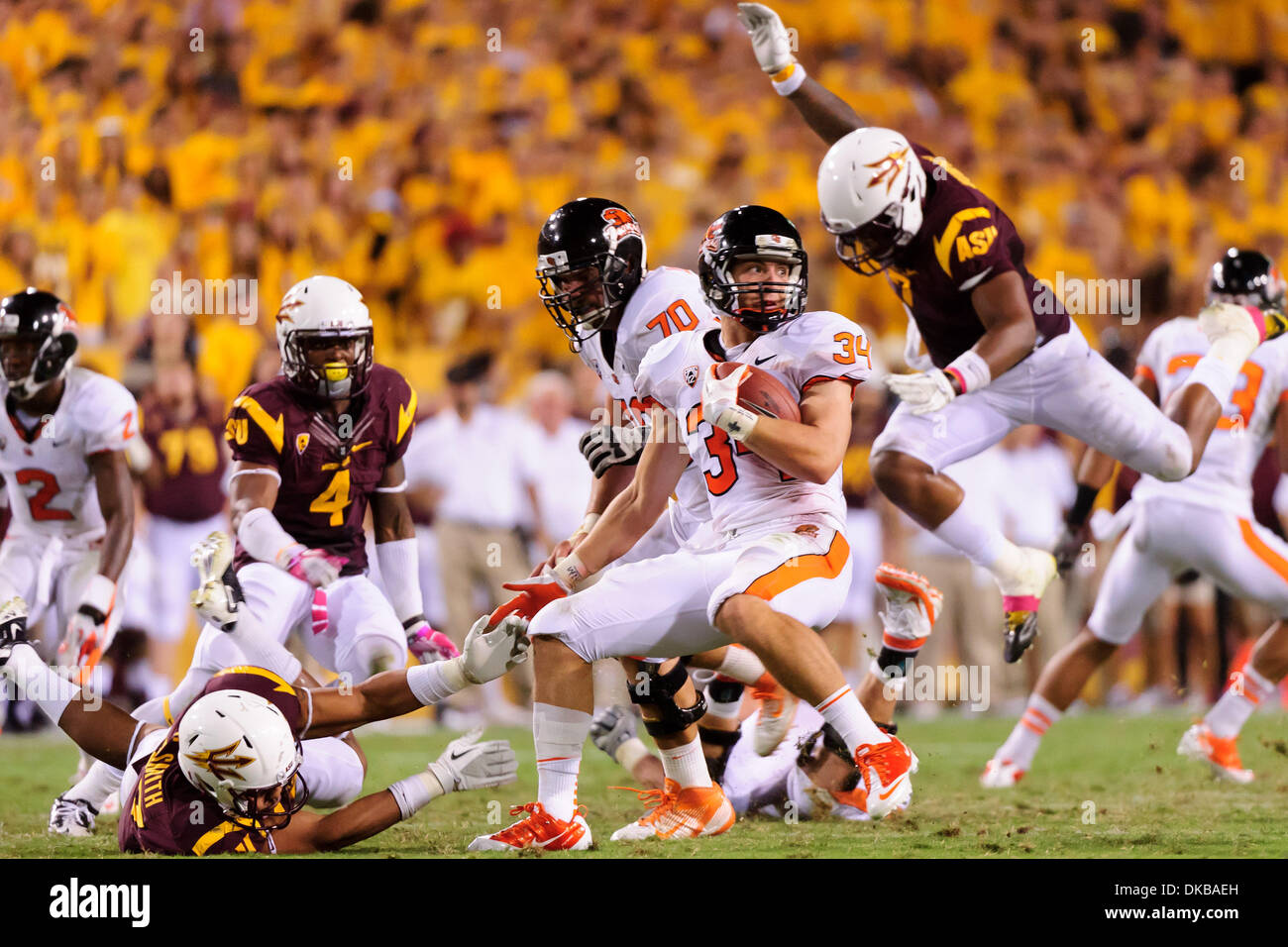 October 1, 2011: Oregon State running back Jordan Jenkins #34 in action ...