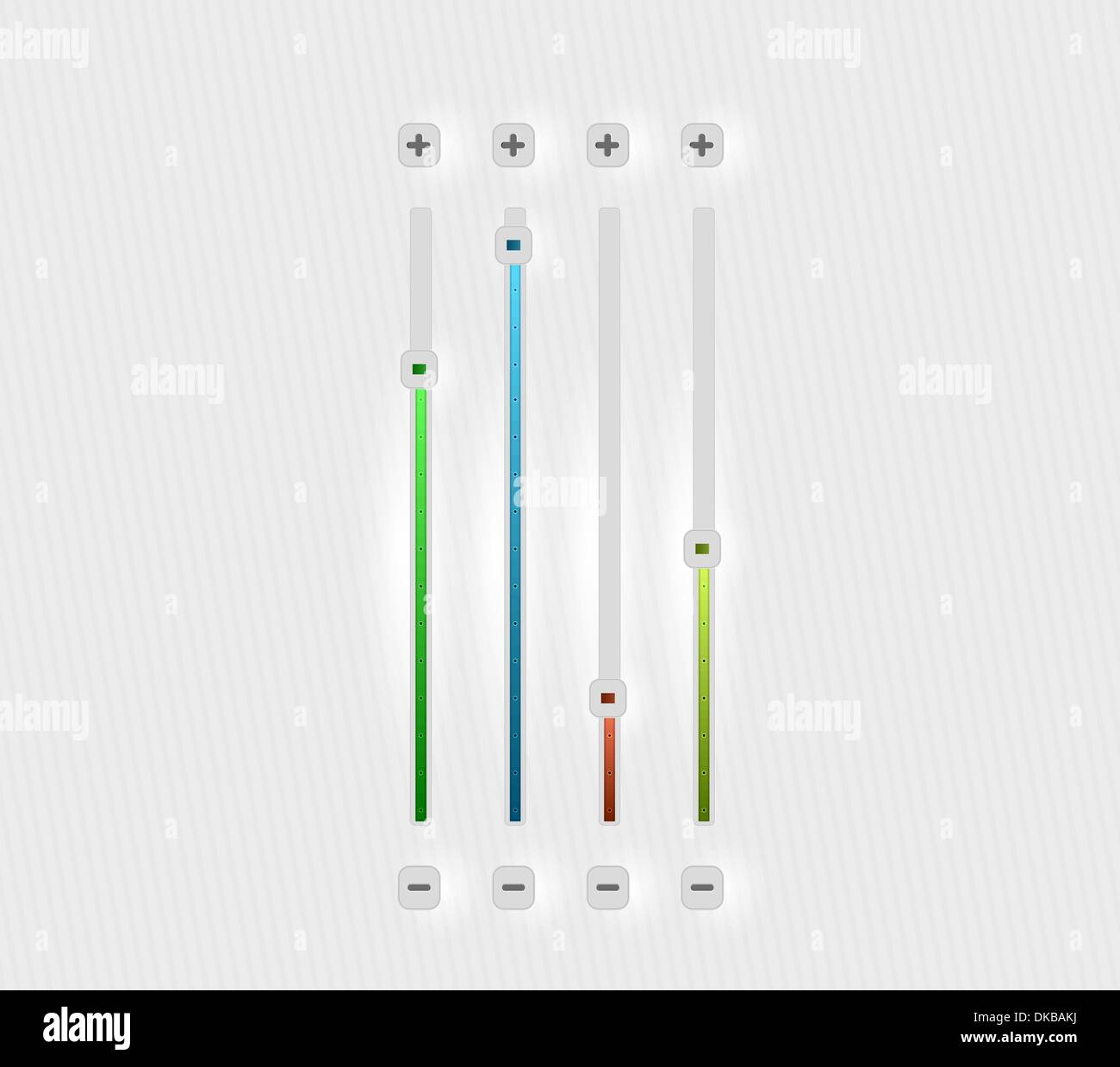 Set of volume bars in green, blue, orange, yellow colors Stock Vector ...