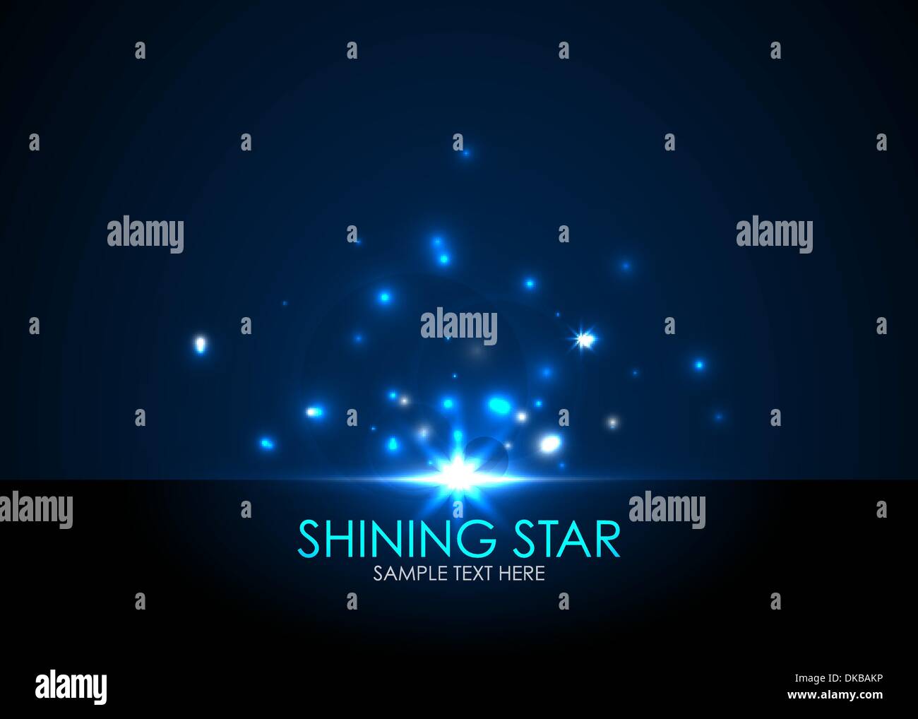 Abstract vector background with bright shining star Stock Vector Image ...