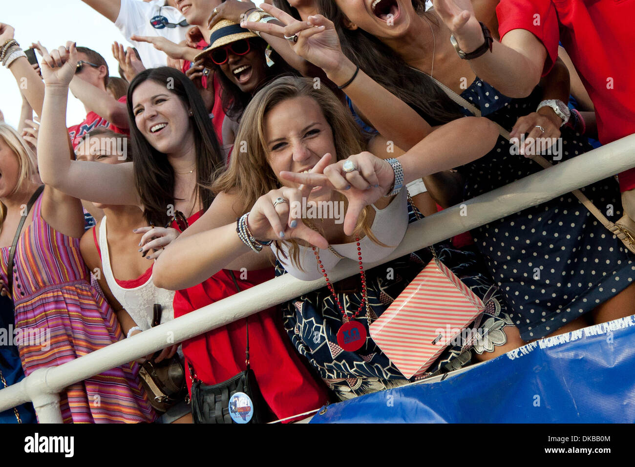 Oct. 1, 2011 - Fort Worth, Texas, US - SMU Mustangs fans react after ...