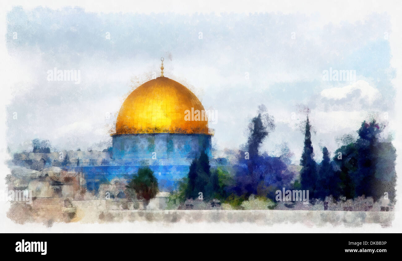 Jerusalem painting hi-res stock photography and images - Alamy