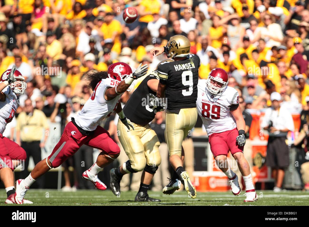Oct. 1, 2011 - Boulder, Colorado, U.S - Colorado Buffaloes quarterback ...