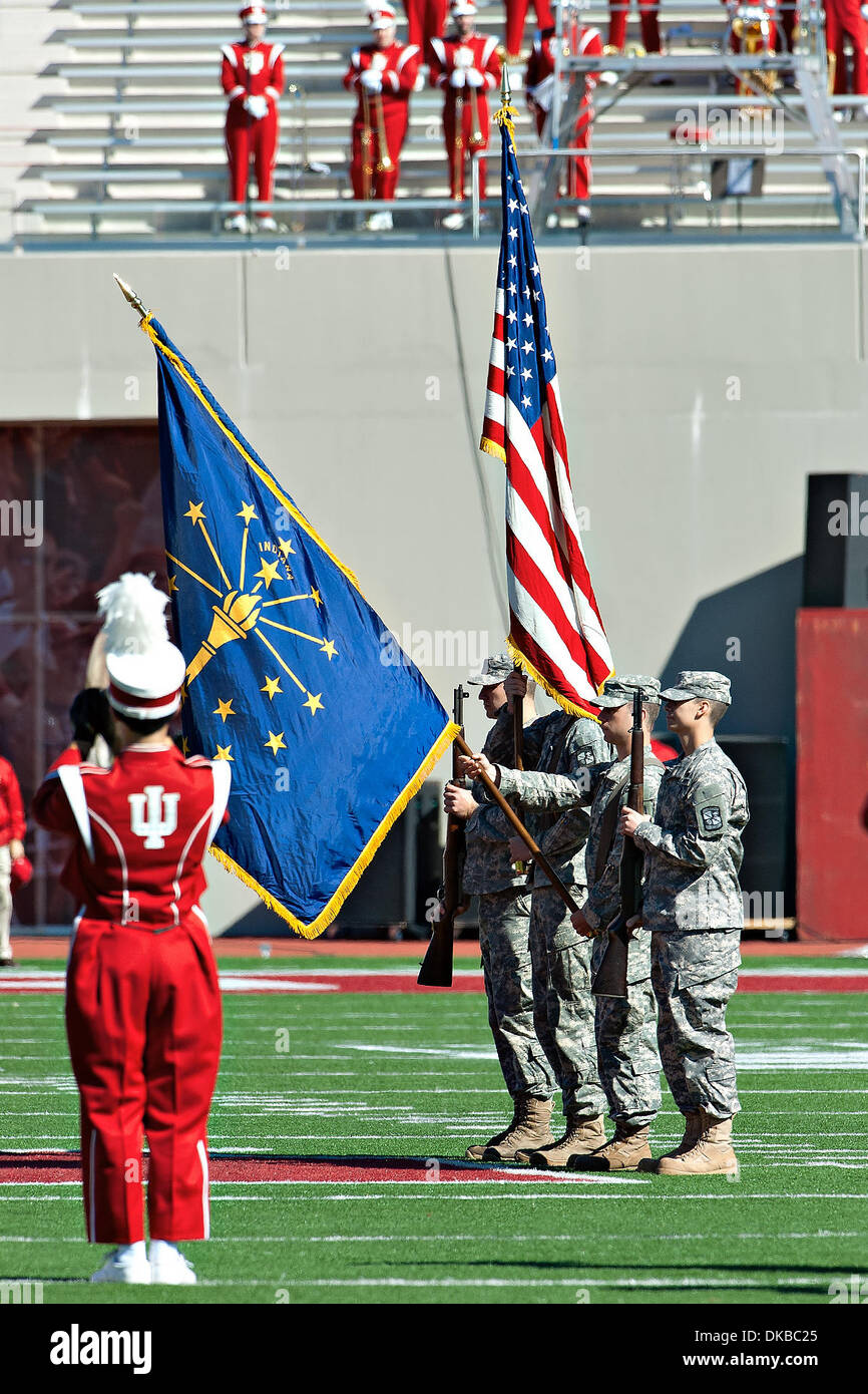 Oct. 1, 2011 - Bloomington, Indiana, U.S - The ROTC honor guard ...