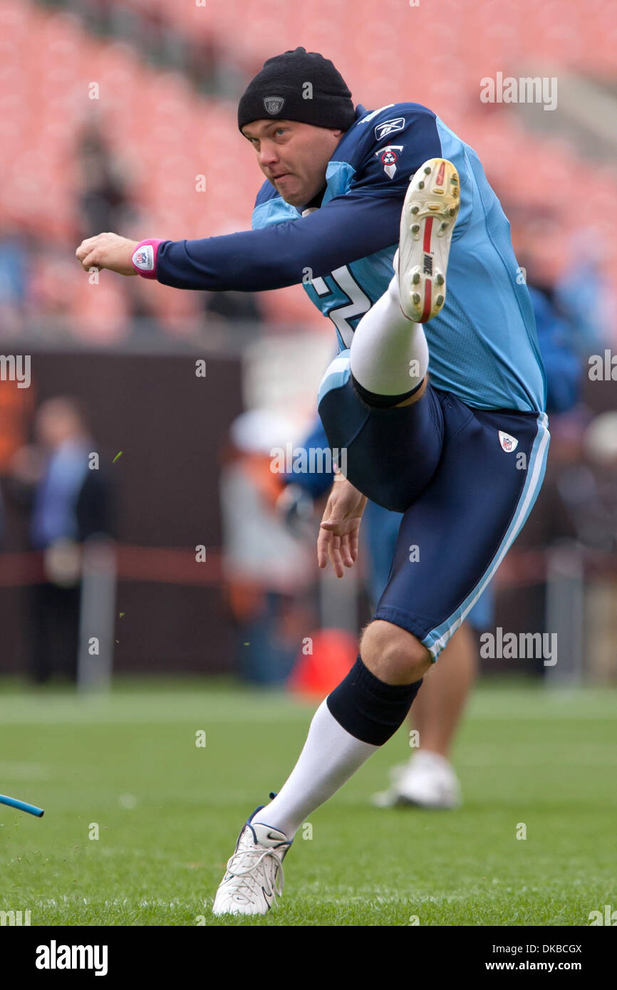 Oct. 2, 2011 - Cleveland, Ohio, U.S - Tennessee Titans kicker Rob ...