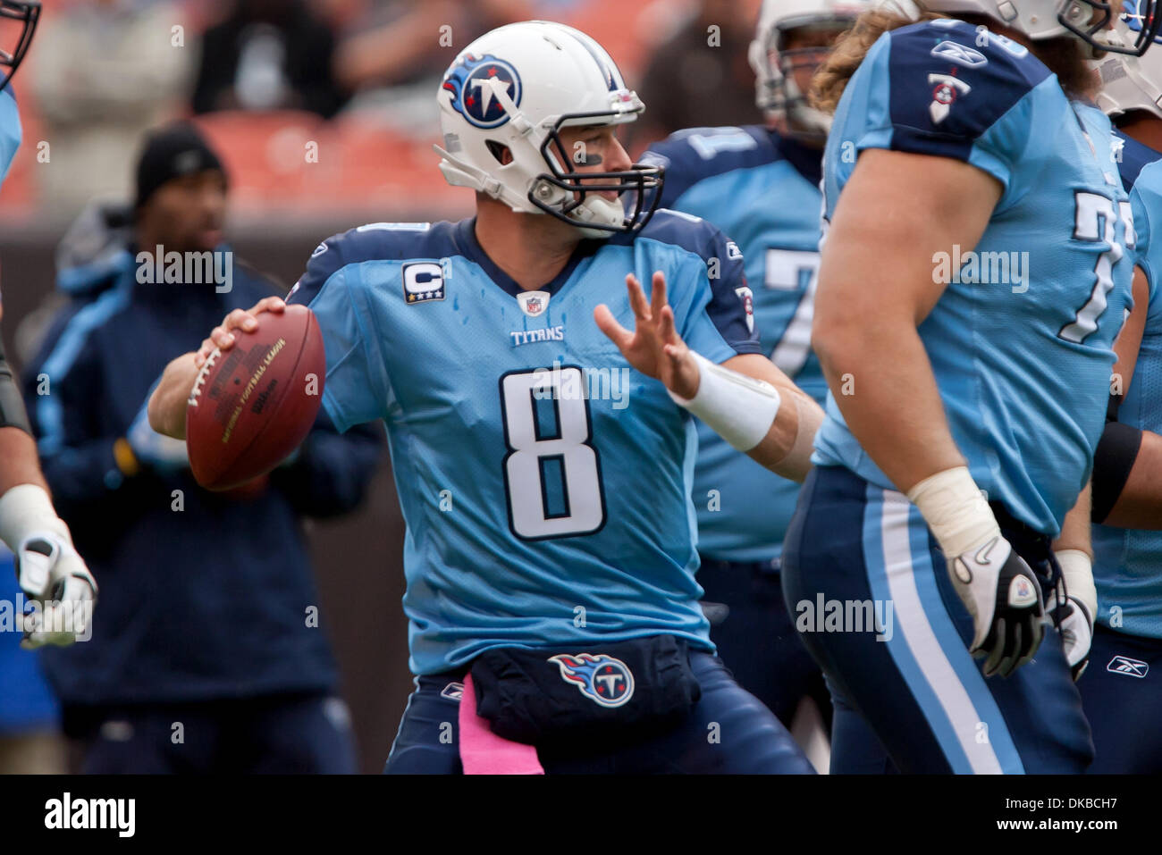 Oct. 2, 2011 - Cleveland, Ohio, U.S - Tennessee Titans starting ...