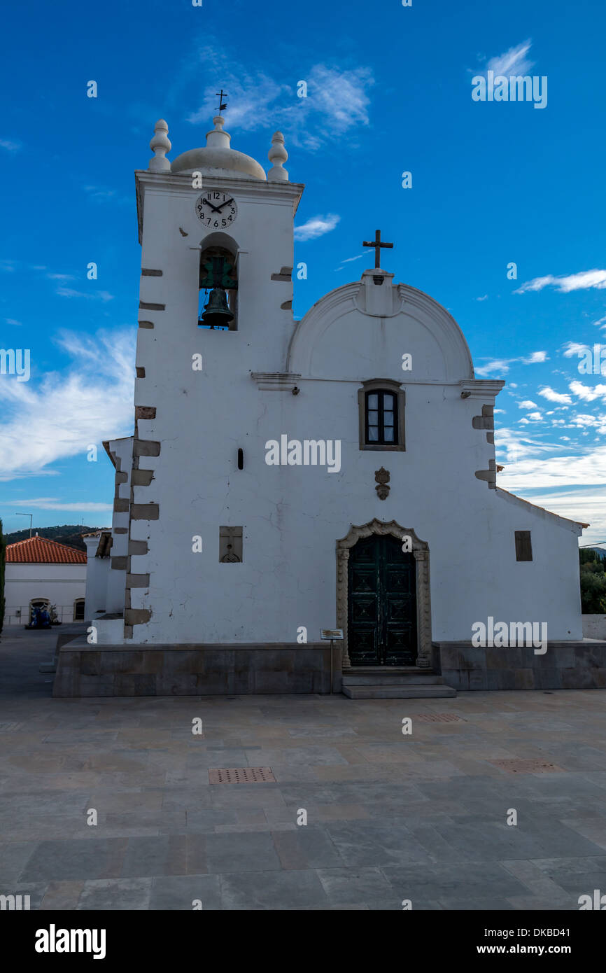 White Church in Potugal Stock Photo - Alamy