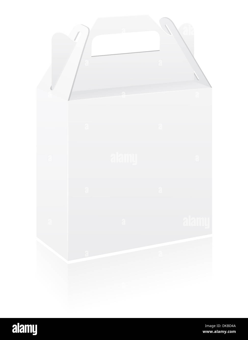 packing box illustration isolated on white background Stock Photo - Alamy