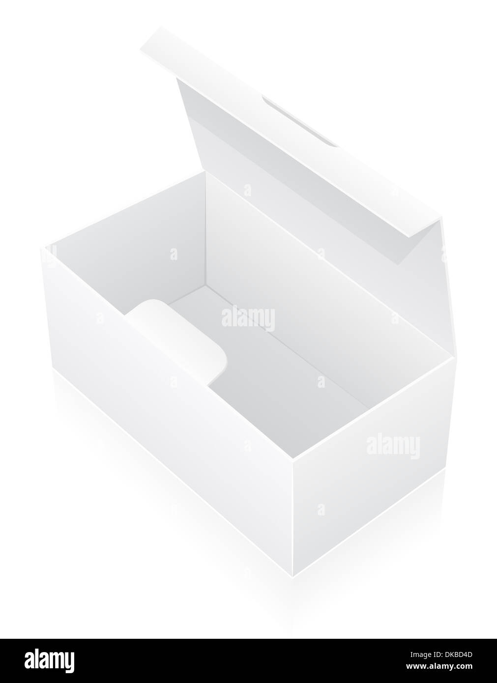 packing box illustration isolated on white background Stock Photo - Alamy