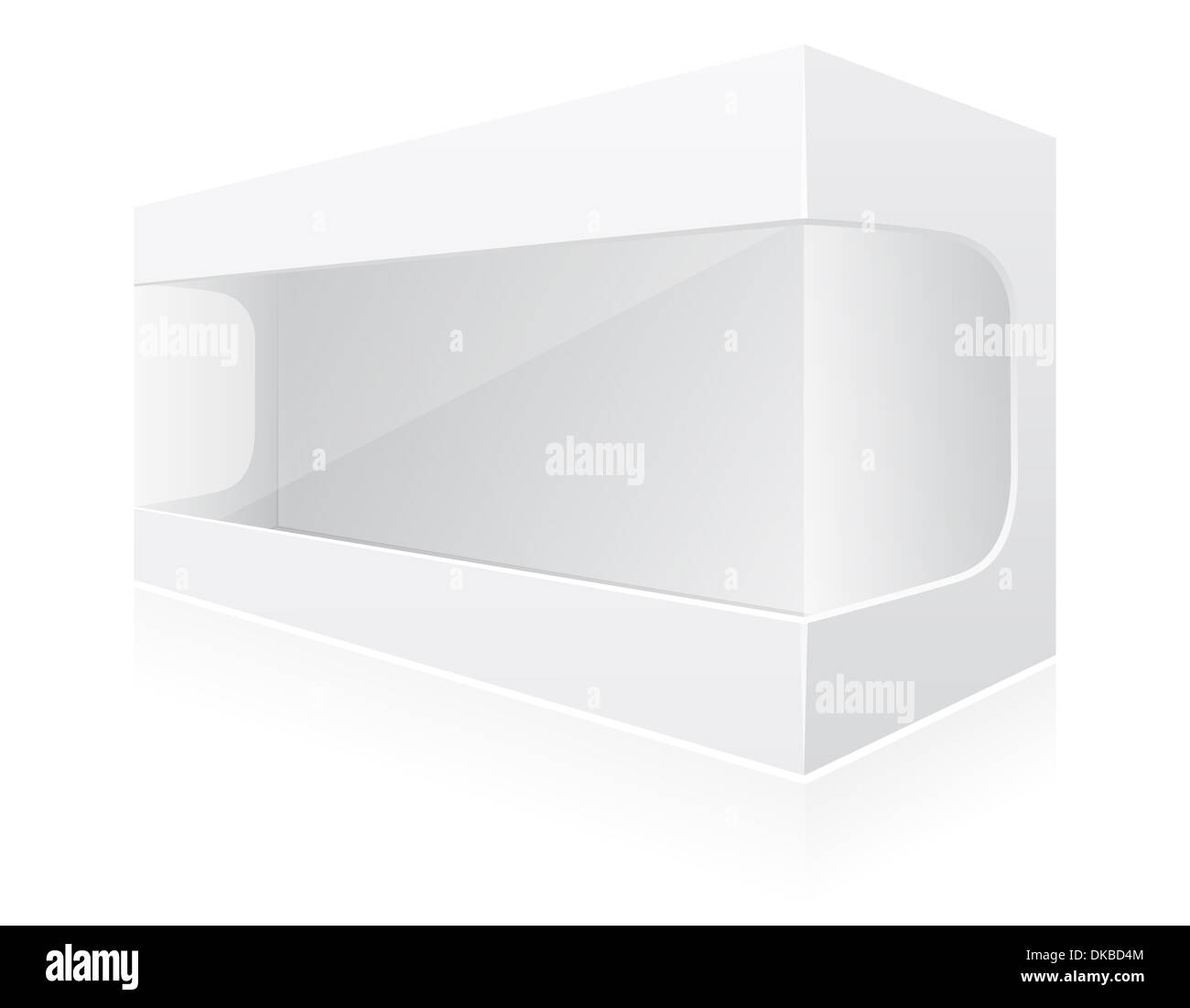 transparent packing box illustration isolated on white background Stock ...